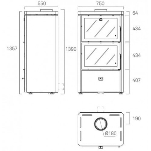 Печь камин Rocal HEBAR с духовкой купить от rocal цена на kamin.by